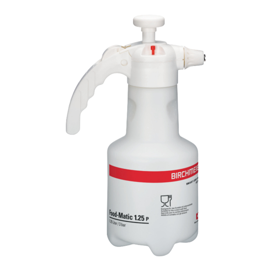 BIRCHMEIER FOOD-MATIC 1.25 P INSTRUCTIONS FOR USE Pdf Download | ManualsLib