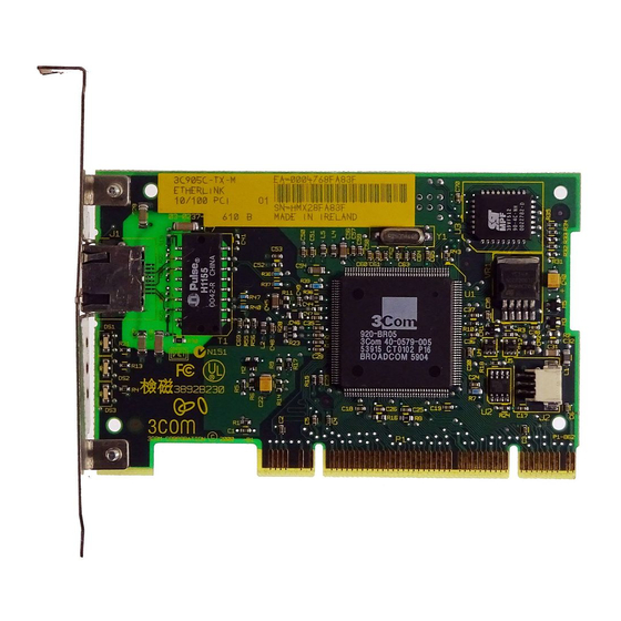 3COM ETHERLINK 3C905C-TX-M QUICK MANUAL Pdf Download | ManualsLib