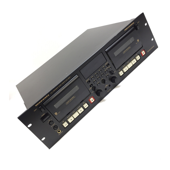 MARANTZ PMD511 SERVICE MANUAL Pdf Download | ManualsLib