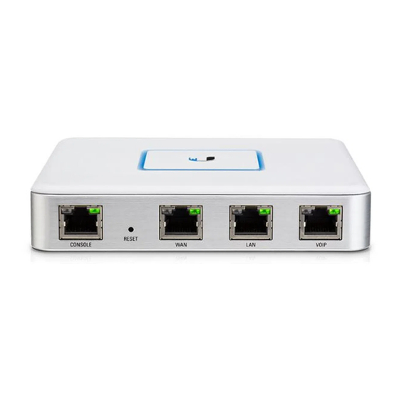 UBIQUITI UNIFI SECURITY GATEWAY QUICK START MANUAL Pdf Download | ManualsLib