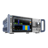 R&s FSV3030 Manuals | ManualsLib