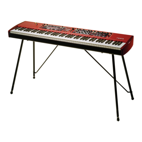 CLAVIA NORD STAGE ELECTRONIC KEYBOARD USER MANUAL | ManualsLib