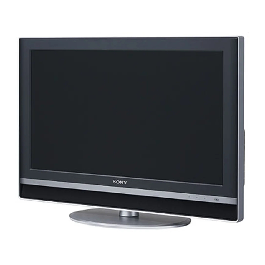 SONY BRAVIA KLV-V26A10 OPERATING INSTRUCTIONS MANUAL Pdf Download ...