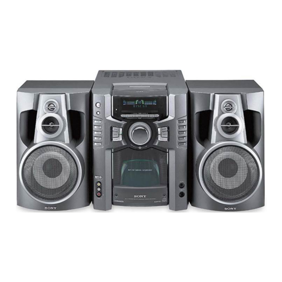 SONY MHC-GS200 OPERATING INSTRUCTIONS MANUAL Pdf Download | ManualsLib