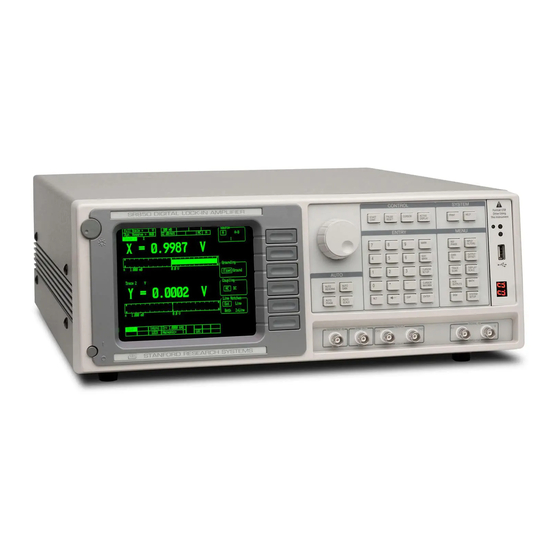 STANFORD RESEARCH SYSTEMS SR850 USER MANUAL Pdf Download | ManualsLib