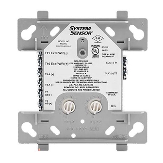 SYSTEM SENSOR SUPERVISED CONTROL MODULE M500S INSTALLATION AND MAINTENANCE INSTRUCTIONS Pdf ...