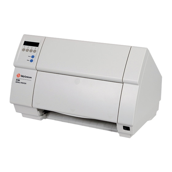 TALLYGENICOM MATRIX PRINTER 2150 REFERENCE MANUAL Pdf Download | ManualsLib