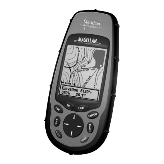 MAGELLAN MERIDIAN SERIES USER MANUAL Pdf Download | ManualsLib