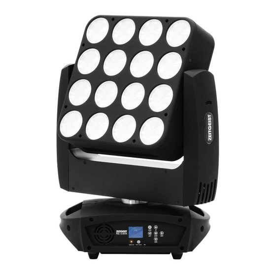 EUROLITE ZEITGEIST PMC-16 MOVE USER MANUAL Pdf Download | ManualsLib