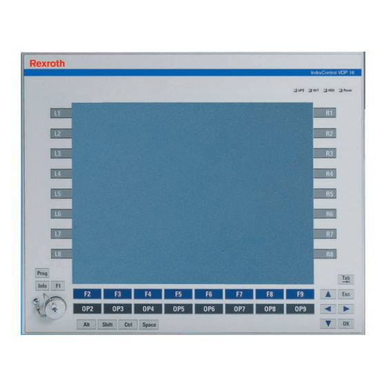 BOSCH REXROTH INDRACONTROL VDP 16.1 PROJECT PLANNING MANUAL Pdf ...