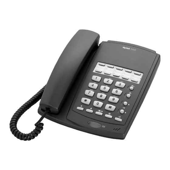 TIPTEL 140 MANUAL Pdf Download | ManualsLib