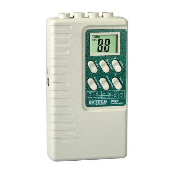 EXTECH INSTRUMENTS 380340 USER MANUAL Pdf Download | ManualsLib