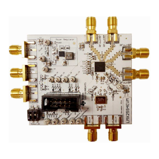 TEXAS INSTRUMENTS LMX2595EVM USER MANUAL Pdf Download | ManualsLib