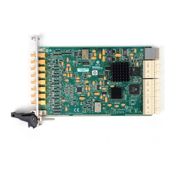 NATIONAL INSTRUMENTS PXIE-6672 INSTALLATION MANUAL Pdf Download ...