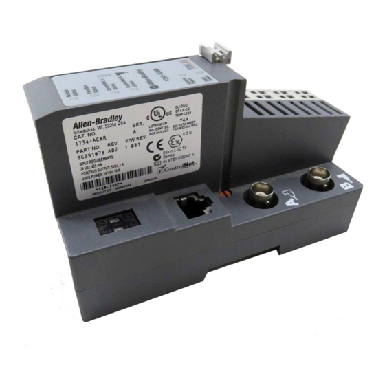 ALLEN-BRADLEY 1734-ACNR INSTALLATION INSTRUCTIONS MANUAL Pdf Download ...