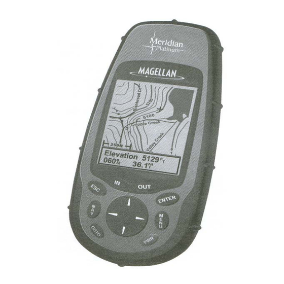 MAGELLAN MERIDIAN SERIES QUICK START MANUAL Pdf Download | ManualsLib