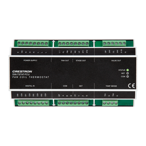 CRESTRON DIN-TSTAT-FCU SETUP MANUAL Pdf Download | ManualsLib
