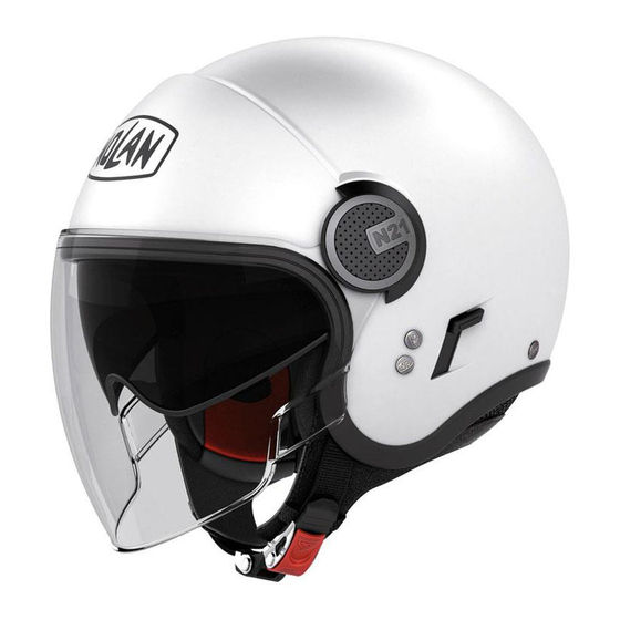 NOLAN N21 VISOR SAFETY AND INSTRUCTIONS FOR USE Pdf Download | ManualsLib