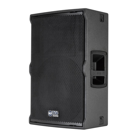 RCF TT22 MANUAL Pdf Download | ManualsLib