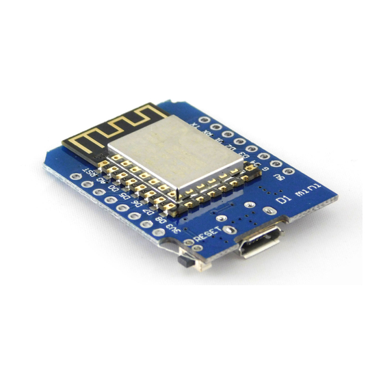 WEMOS D1 MINI V3 MANUAL Pdf Download | ManualsLib