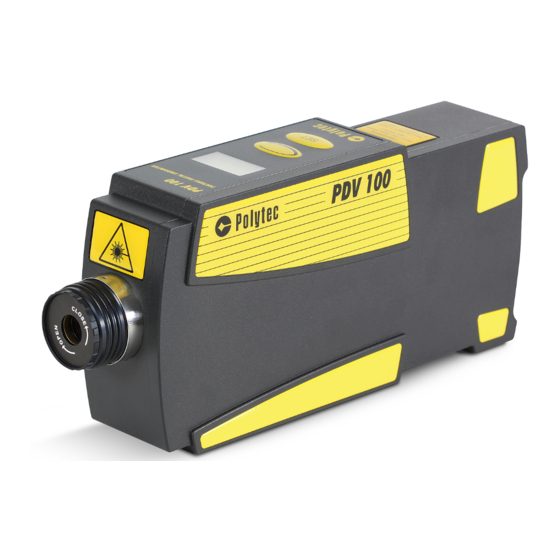 POLYTEC PDV-100 USER MANUAL Pdf Download | ManualsLib