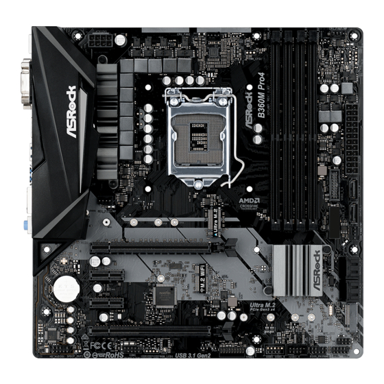 ASROCK B360M PRO4 MANUAL Pdf Download | ManualsLib