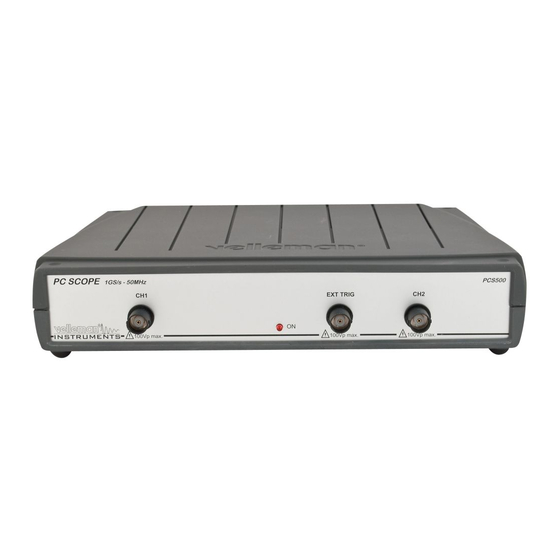 VELLEMAN PCS500 REFERENCE MANUAL Pdf Download | ManualsLib