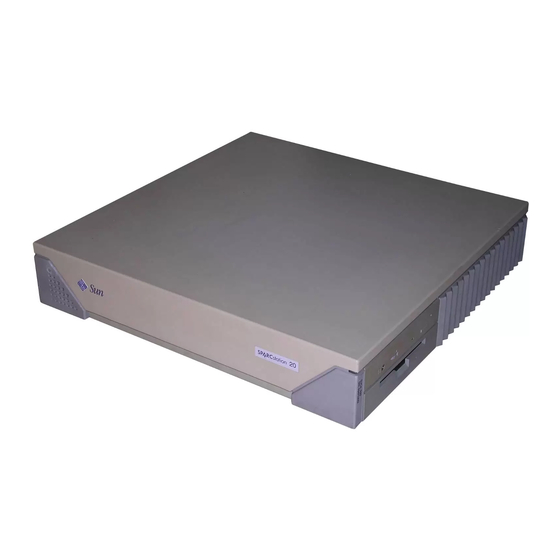 SUN MICROSYSTEMS SPARCSTATION 20 SERVICE MANUAL Pdf Download | ManualsLib