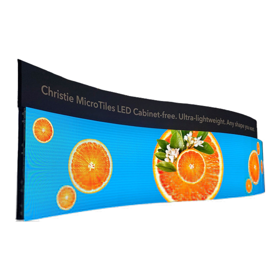 CHRISTIE MICROTILES LED INSTALLATION AND SETUP MANUAL Pdf Download ...