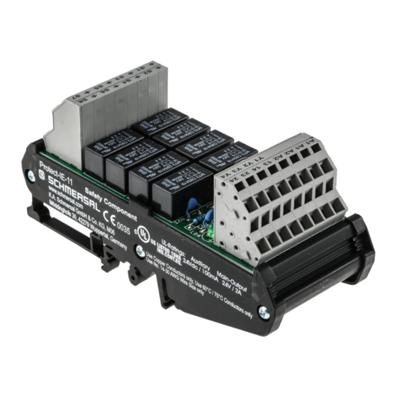 SCHMERSAL PROTECT-IE SERIES OPERATING INSTRUCTIONS MANUAL Pdf Download ...