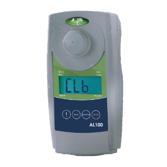 AQUALYTIC AL100 INSTRUCTION MANUAL Pdf Download | ManualsLib