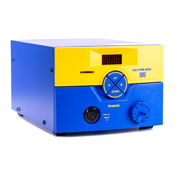 HAKKO ELECTRONICS FM-204 INSTRUCTION MANUAL Pdf Download | ManualsLib