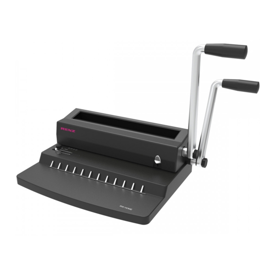 RENZ RW HOME 3:1 OPERATION MANUAL Pdf Download | ManualsLib