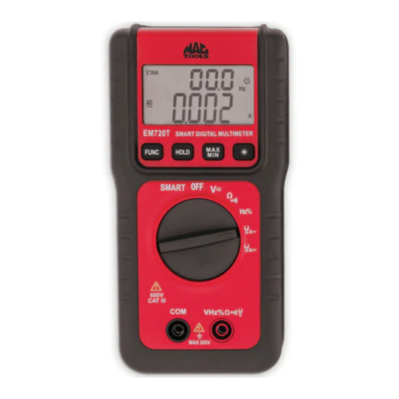 MAC TOOLS EM720T INSTRUCTION MANUAL Pdf Download | ManualsLib