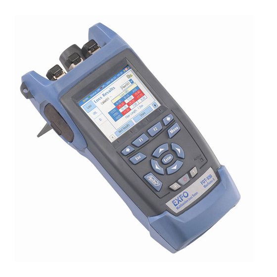EXFO FOT-930 USER MANUAL Pdf Download | ManualsLib