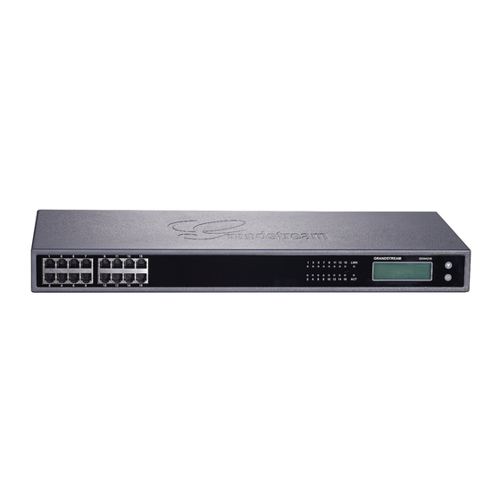 GRANDSTREAM NETWORKS GXW42 SERIES SETTINGS MANUAL Pdf Download | ManualsLib