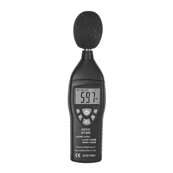 REED ST-805 INSTRUCTION MANUAL Pdf Download | ManualsLib