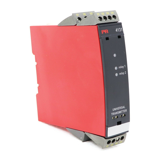 PR ELECTRONICS PREASY 4131 MANUAL Pdf Download | ManualsLib