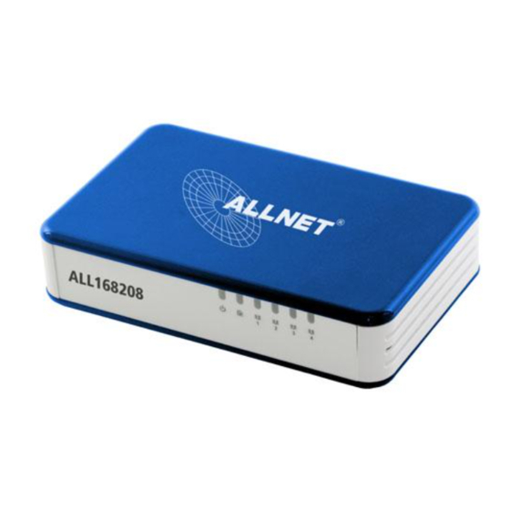ALLNET ALL168208 QUICK SETUP MANUAL Pdf Download | ManualsLib