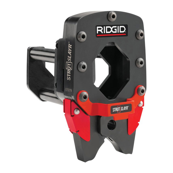 RIDGID STRUTSLAYR INSTRUCTIONS MANUAL Pdf Download | ManualsLib
