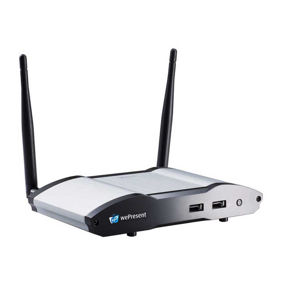 BARCO WEPRESENT WIPG 1600 USER MANUAL Pdf Download | ManualsLib