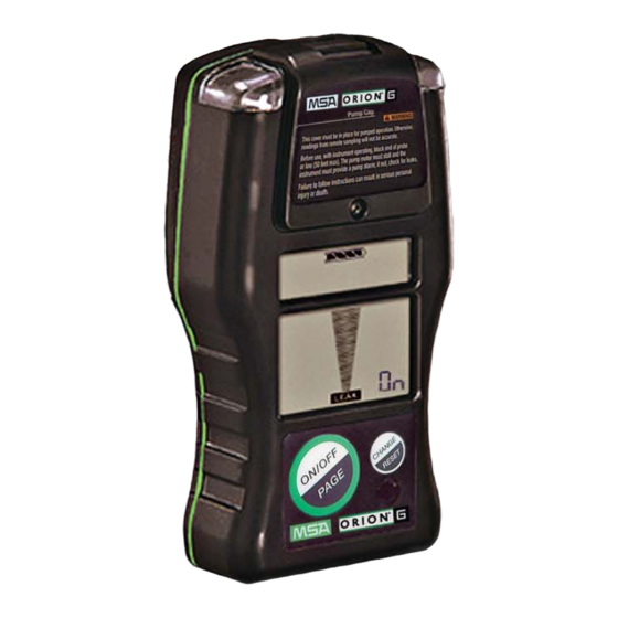 MSA ORION G OPERATING MANUAL Pdf Download | ManualsLib