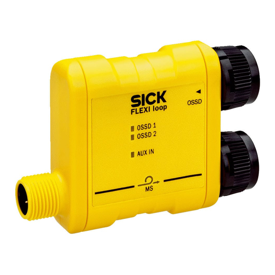SICK FLEXI LOOP OPERATING INSTRUCTIONS MANUAL Pdf Download | ManualsLib
