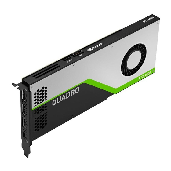 NVIDIA QUADRO RTX QUICK START MANUAL Pdf Download | ManualsLib
