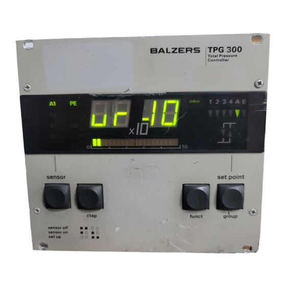 PFEIFFER VACUUM TPG 300 OPERATING INSTRUCTIONS MANUAL Pdf Download ...