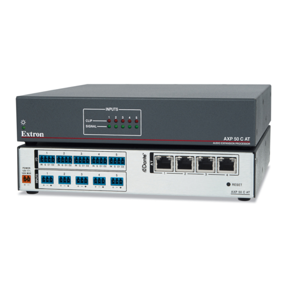 EXTRON ELECTRONICS AXP 50 C AT SETUP MANUAL Pdf Download | ManualsLib