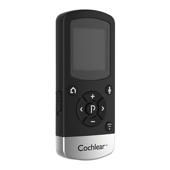 COCHLEAR BAHA REMOTE CONTROL QUICK MANUAL FOR USERS Pdf Download ...