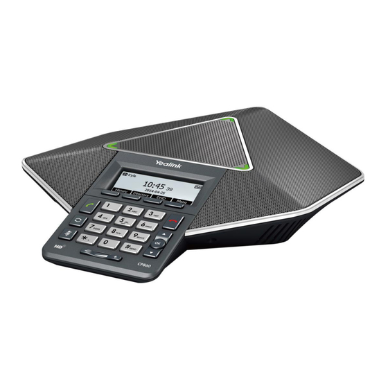 YEALINK CP860 QUICK MANUAL Pdf Download | ManualsLib