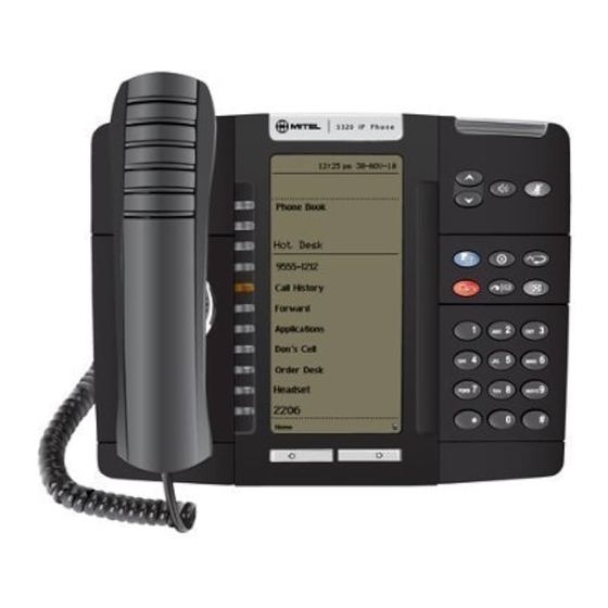 MITEL 5320E IP USER MANUAL Pdf Download | ManualsLib