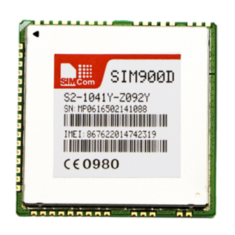 SIMCOM SIM900D HARDWARE DESIGN Pdf Download | ManualsLib